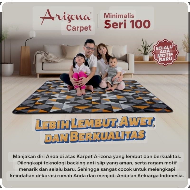 Jual [ 95x140 ] Karpet embos ARIZONA size mini | Shopee Indonesia
