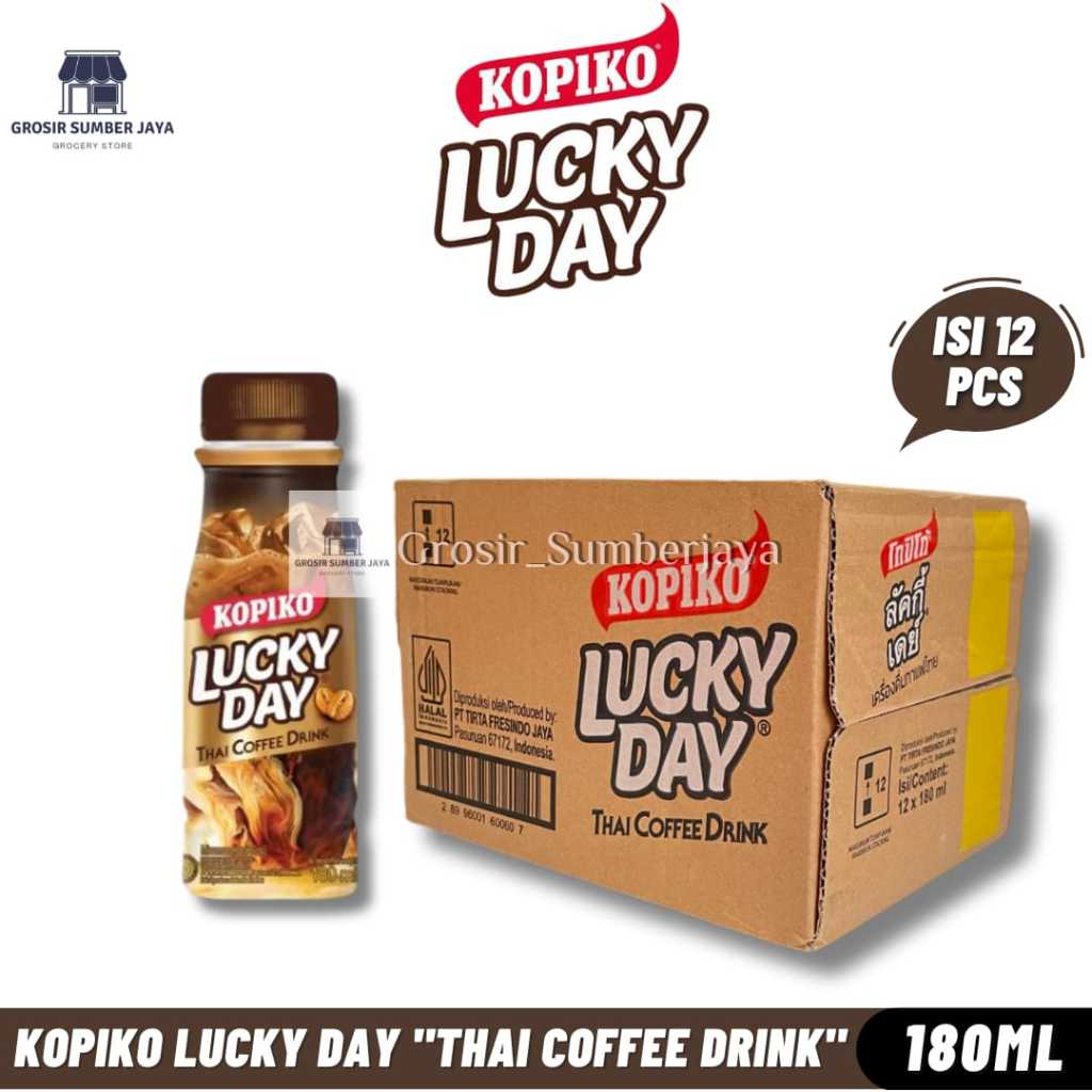 Jual KOPIKO LUCKY DAY THAI COFFEE 180ML | Shopee Indonesia