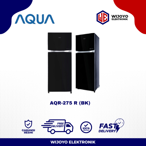 Jual KULKAS 2 PINTU AQUA AQR-D275R-BK // 265 RAP INVERTER TYPE BARU GARANSI RESMI | Shopee Indonesia