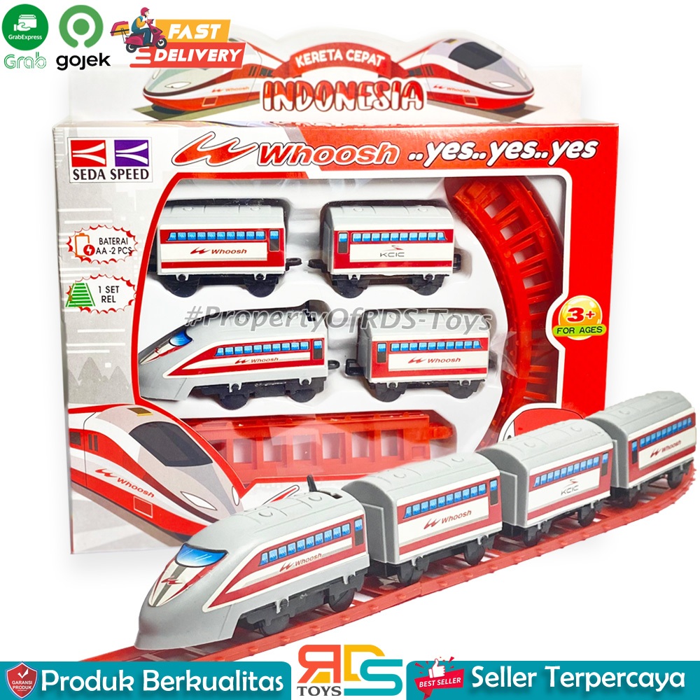 Jual Mainan Anak Kereta Api Whoosh Mainan Jalur Gerbong Kereta Indonesia Motif Kartun/ Train ...