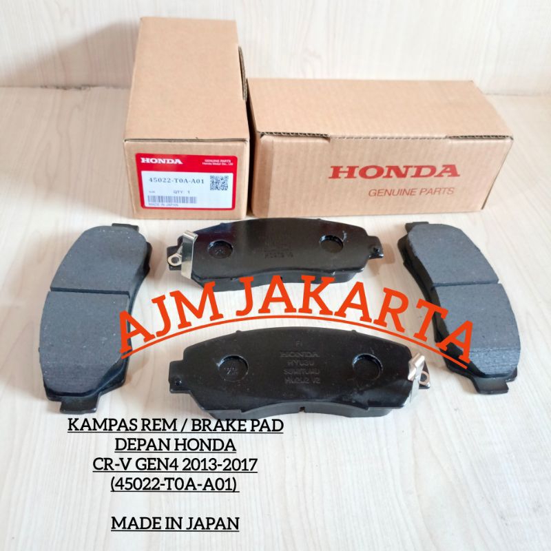 Jual Brake pad kampas rem depan honda Crv gen4 gen 4 2013-2017 original japan | Shopee Indonesia