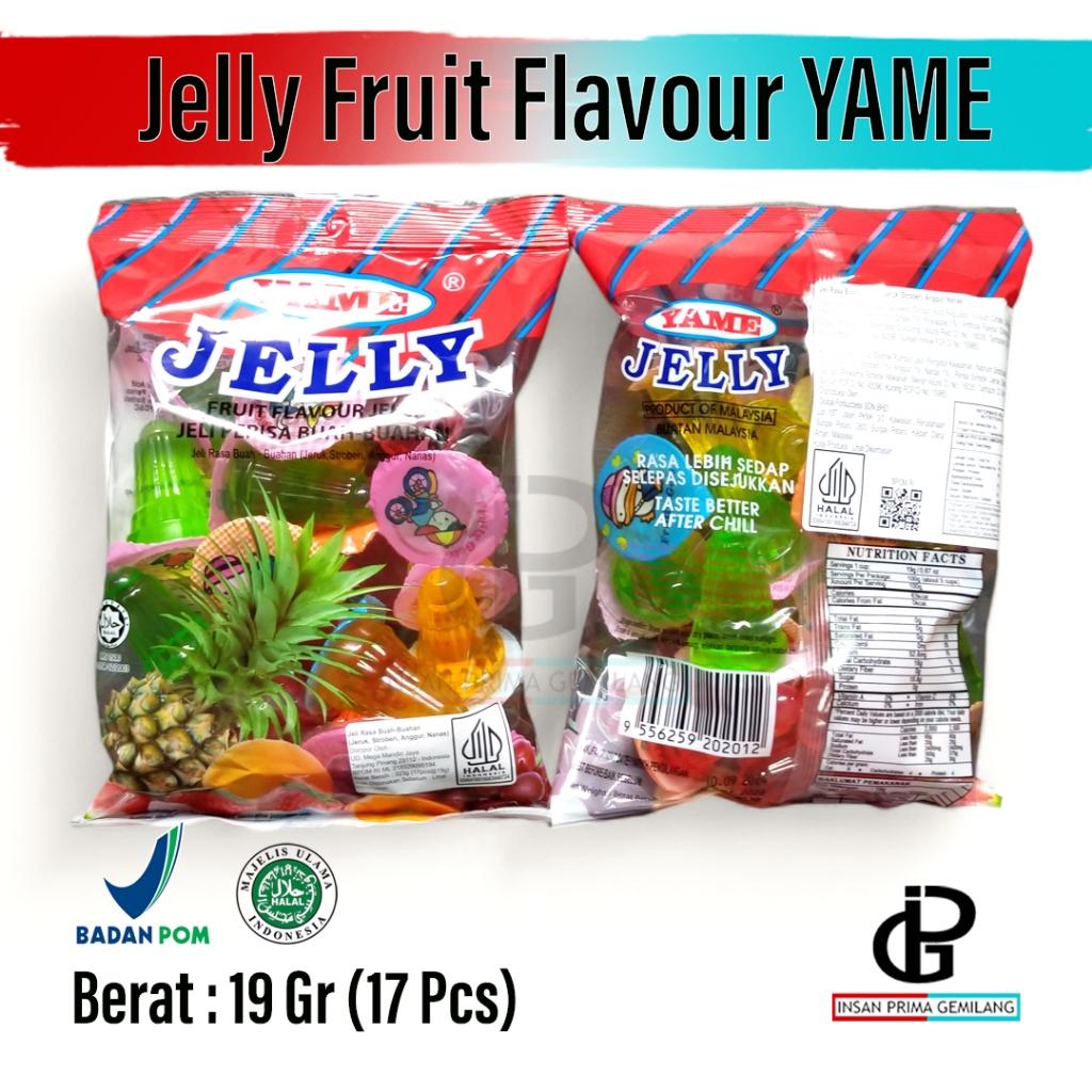 Jual Jelly Fruit Flavour / Jelly rasa buah YAME 17 pcs | Shopee Indonesia