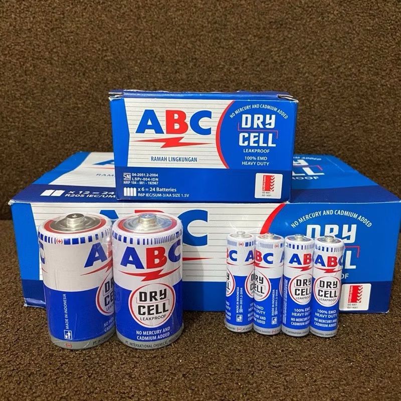 Jual Batre ABC / ABC Dry Cell / Battries ABC Baterai Kecil dan Baterai ...