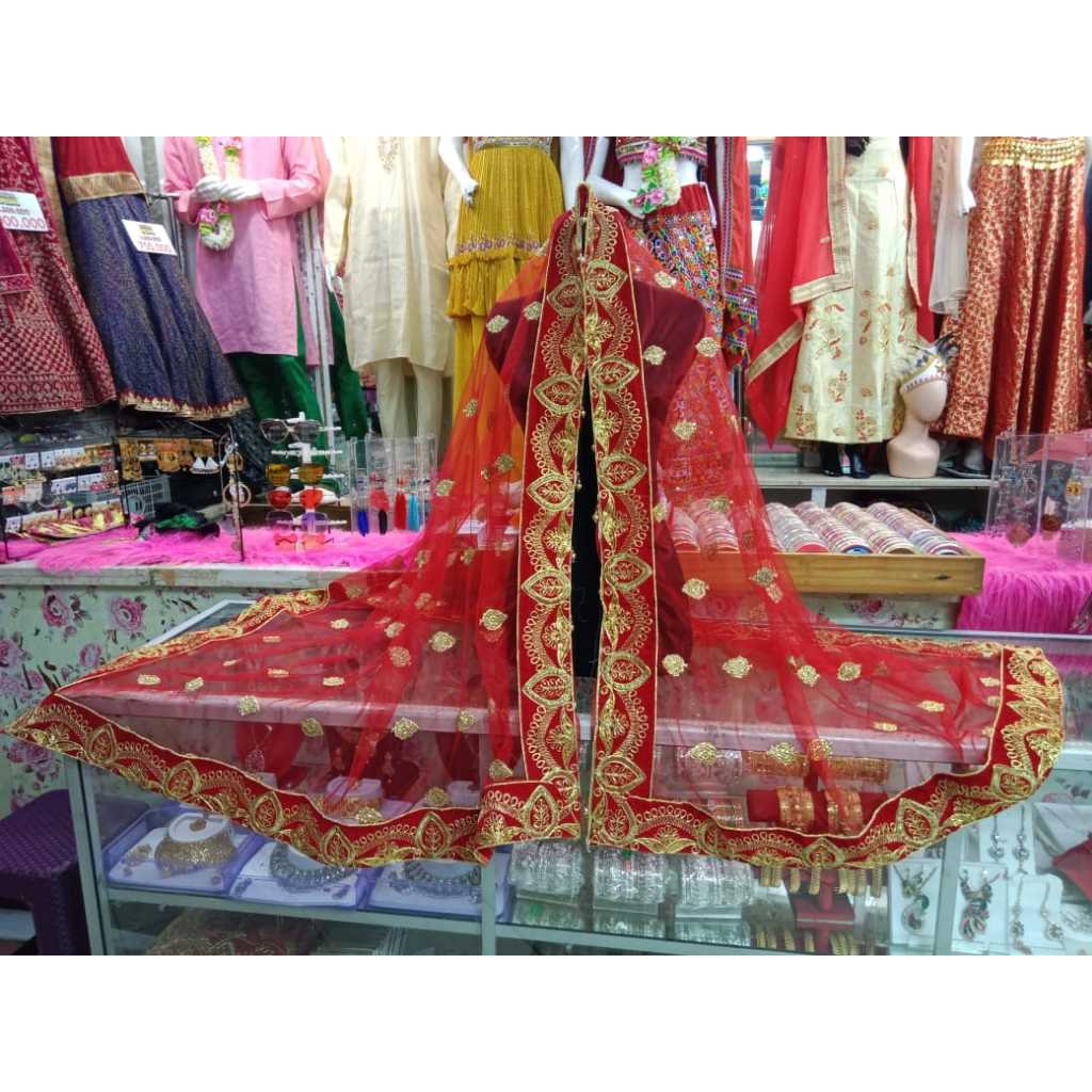 Jual Selendang Pengantin Adat India Dupatta Party | Shopee Indonesia
