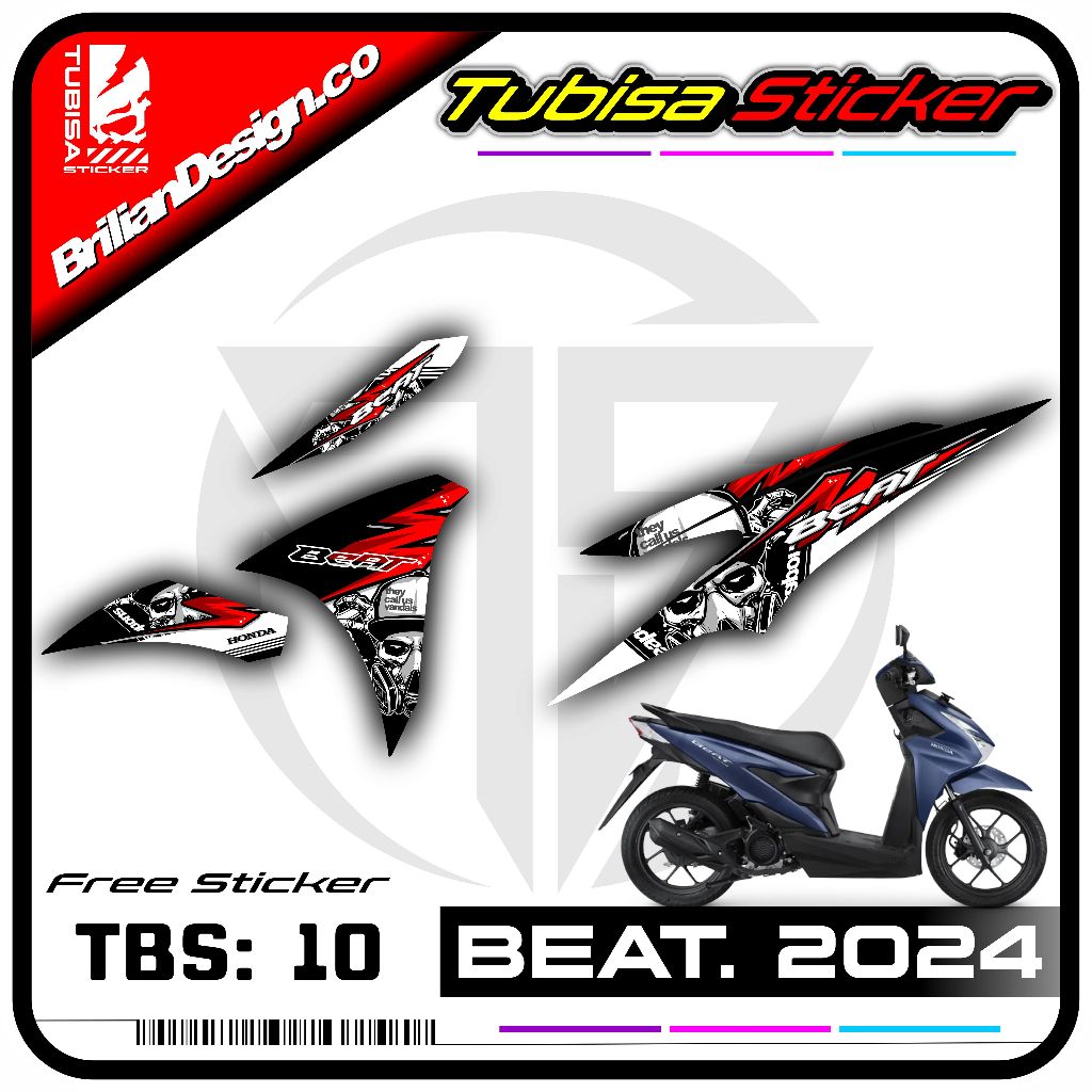 Jual Sticker Striping Stiker Beat 2024 Stiker Motor Beat Street 2024 ...
