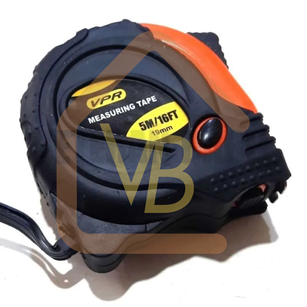 Jual Meteran 5 Meter Vpr Tape Measure Manual 5M Dengan Body Lapis Karet ...