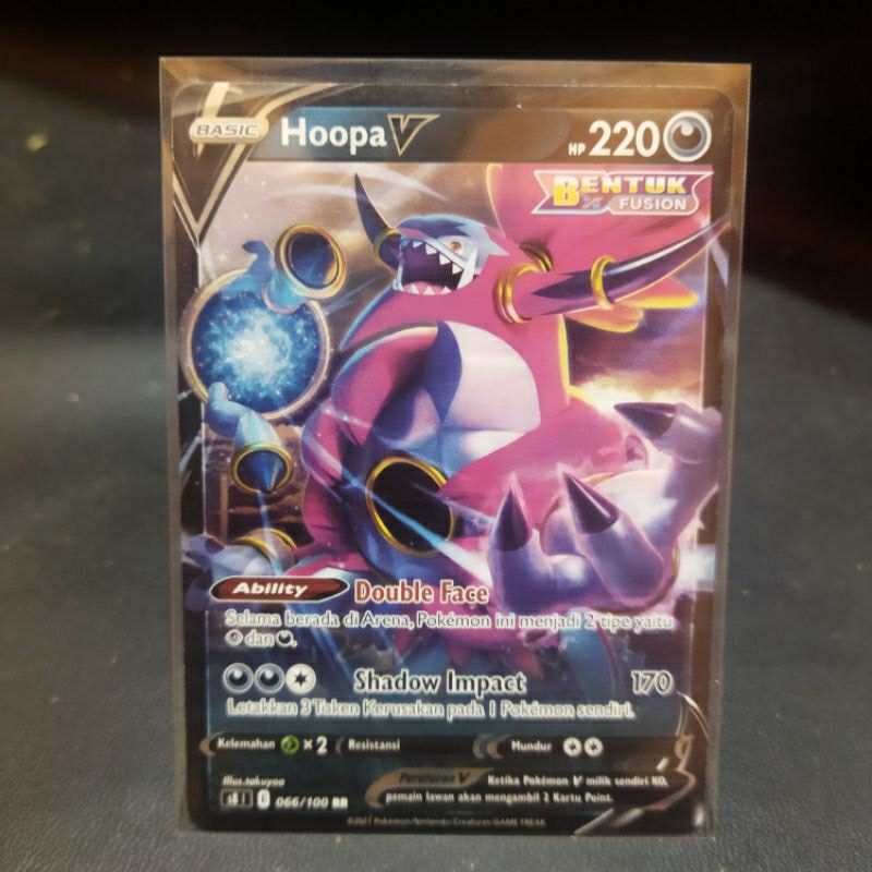 Jual Pokemon TCG Indonesia Hoopa V 066/100 RR original | Shopee Indonesia