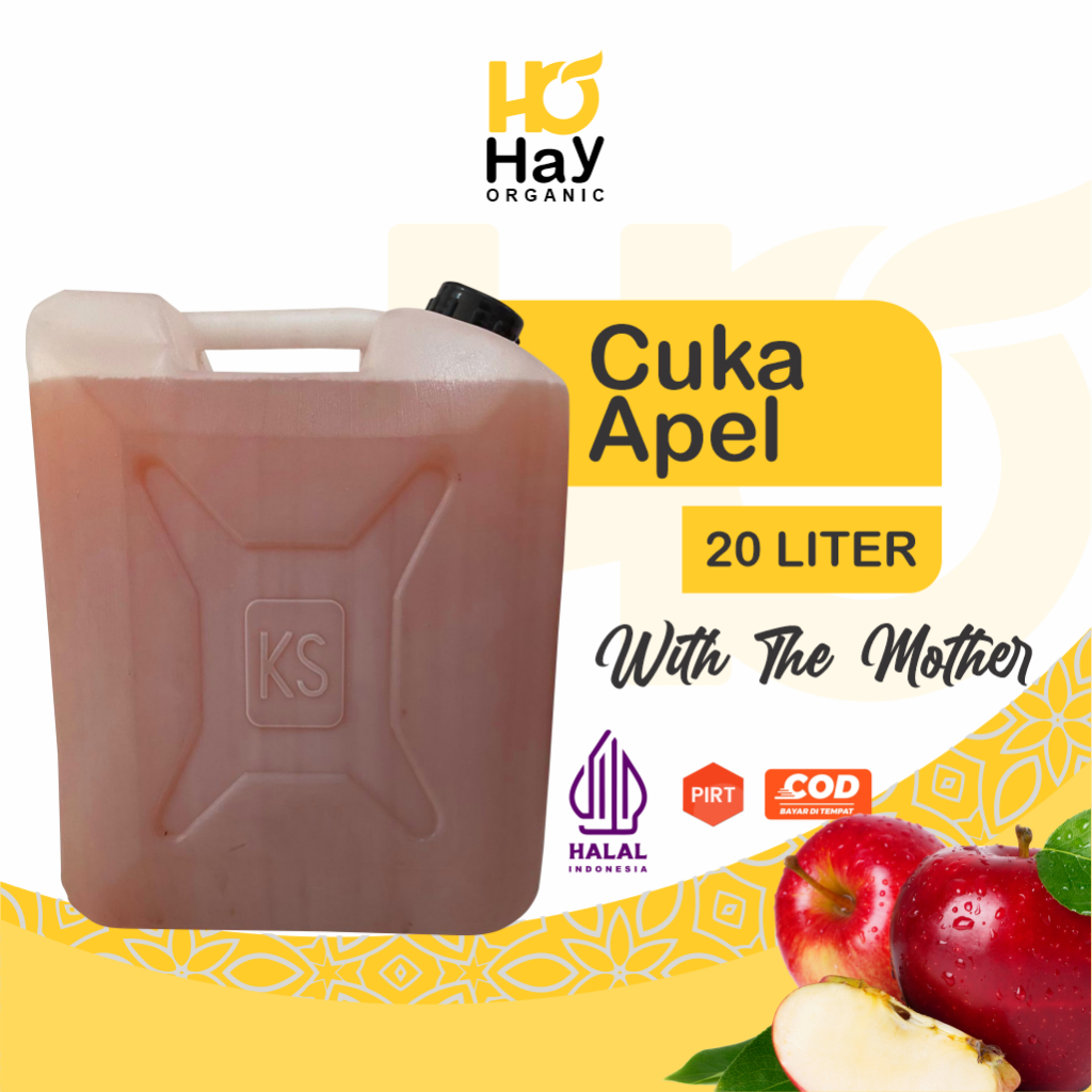 Jual Hay Organic Apple Cider Vinegar | Cuka Apel Organik With The ...