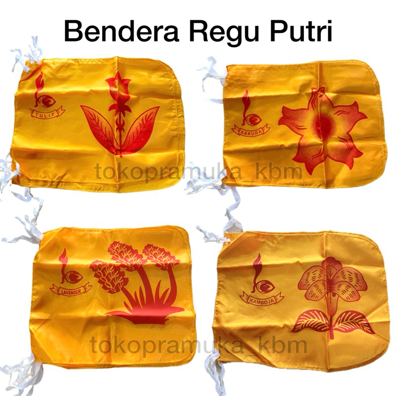 Jual Bendera Regu Pramuka Putri | Bendera Regu Bunga | Shopee Indonesia