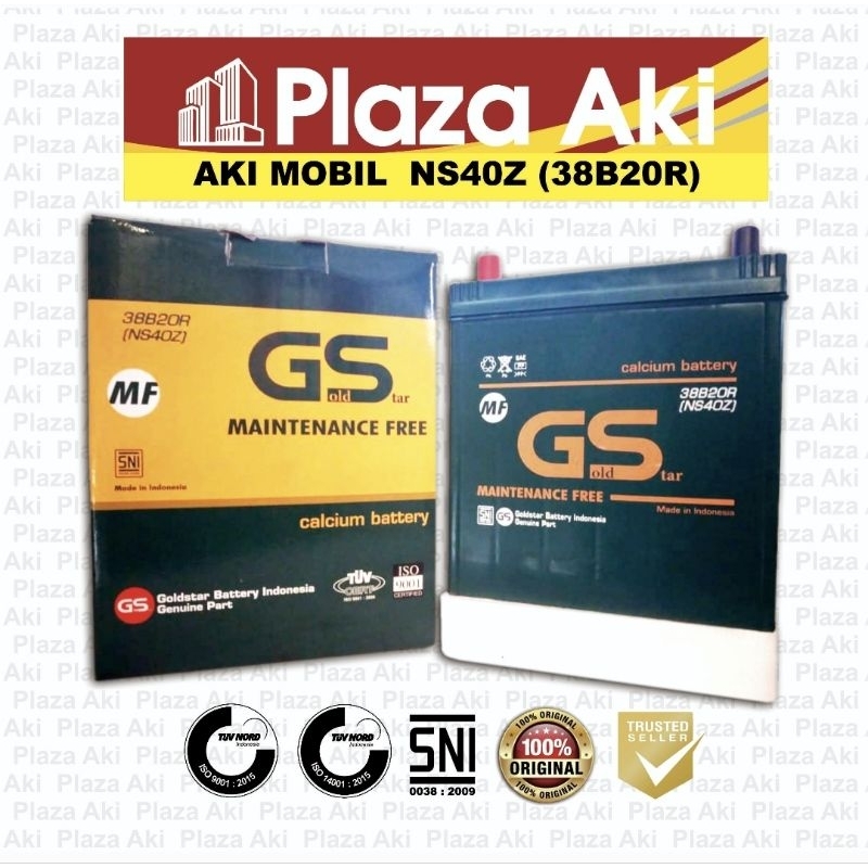 Jual Aki Kering Mobil TOYOTA Avanza Rush DAIHATSU Xenia Terios SUZUKI APV NS40Z 12V35Ah alt. GS ...