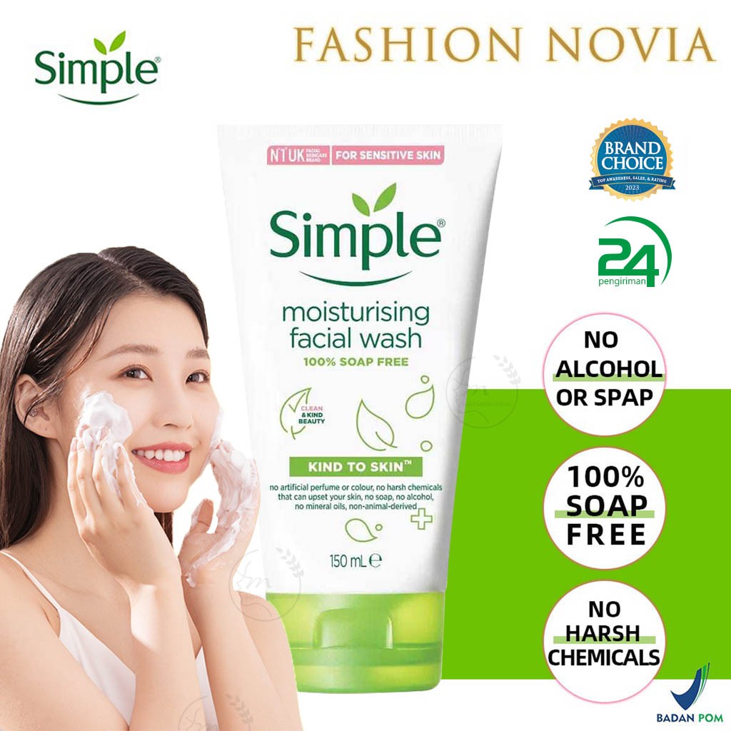 Jual Simple Facial Cleanser Deep Cleansing Gentle Moisturizing Soothing ...