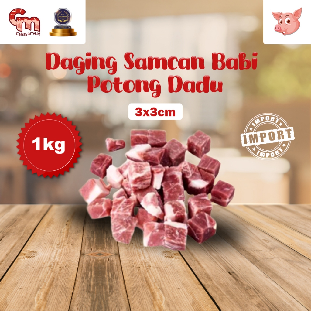 Jual Daging Samcan Babi Potong Dadu 3x3cm | Shopee Indonesia