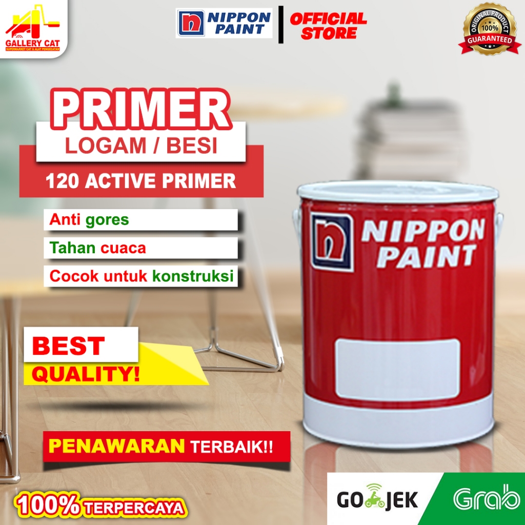 Jual Nippon Paint Vinilex 120 Active Primer + Hardener | Shopee Indonesia