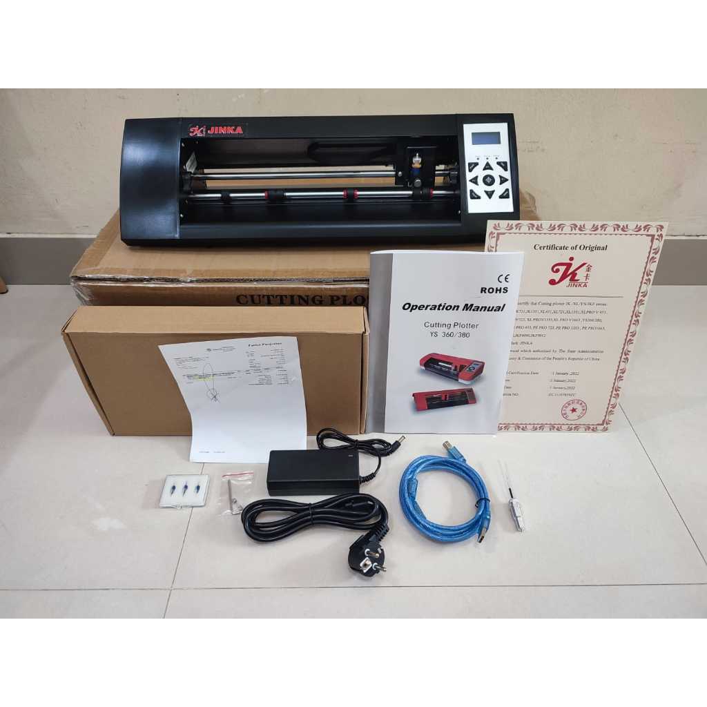 Jual [Like New] Mesin Cutting Plotter Jinka YS 360 Auto Contour Plug in ...