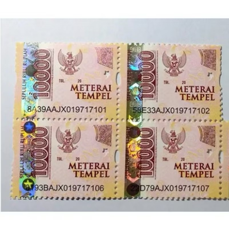 Jual Materai Tempel 10000 | Shopee Indonesia