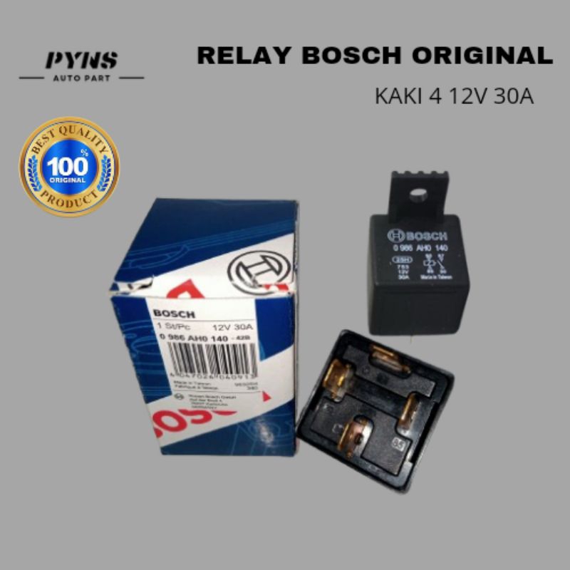 Jual RELAY BOSCH ORIGINAL 12V 30A KAKI 4 - RELAY KLAKSON & LAMPU Termurah | Shopee Indonesia
