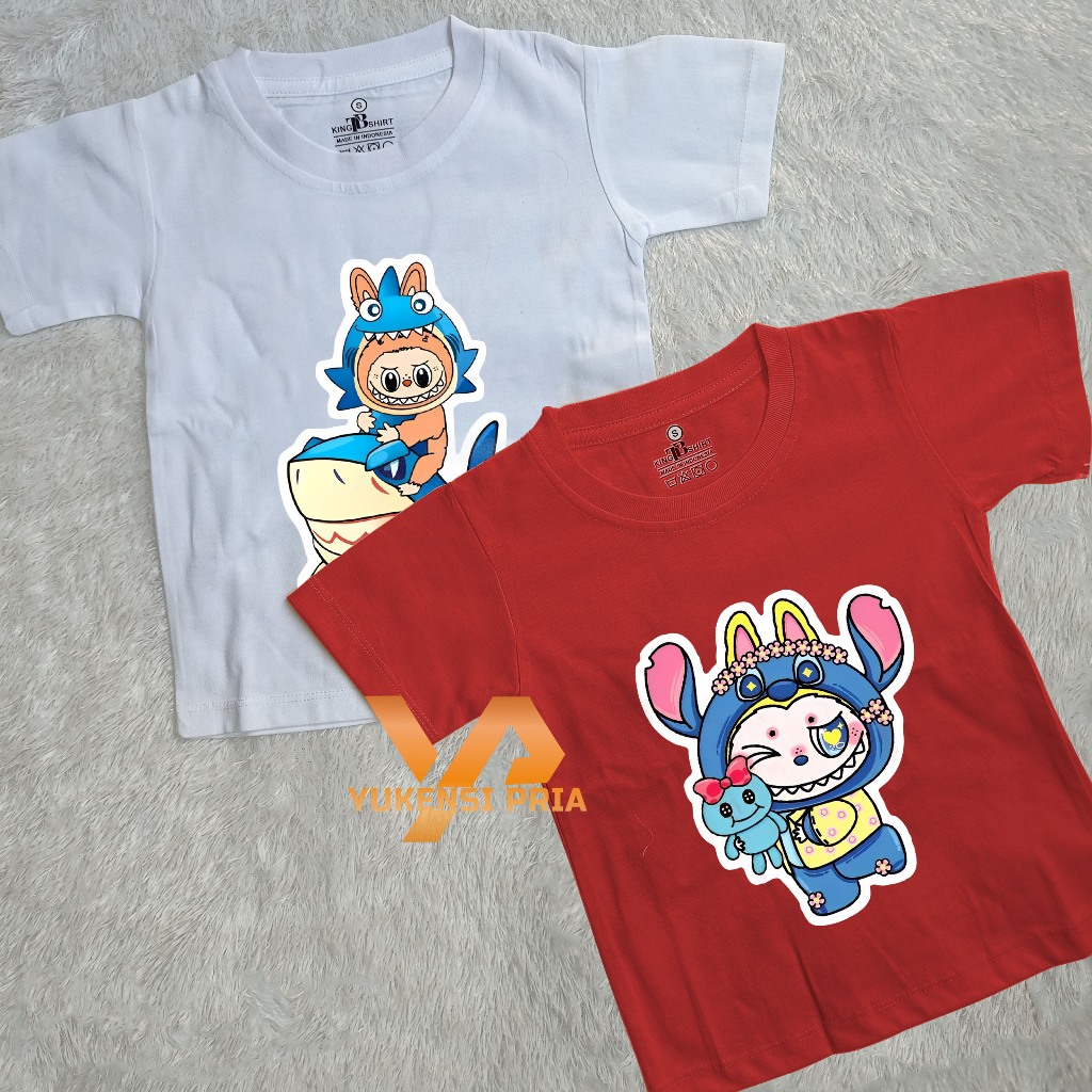 Jual Baju Anak Laki Laki Perempuan Baju Usia 1-10 Tahun Motif Labubu Stick Dan Labubu Baby Lucu ...