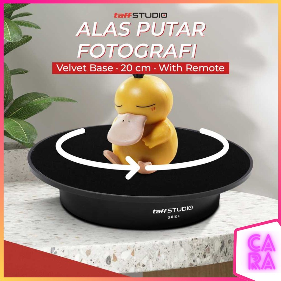 Jual Alas Putar Fotografi Velvet Full Rotating Display Stand Base 20cm ...
