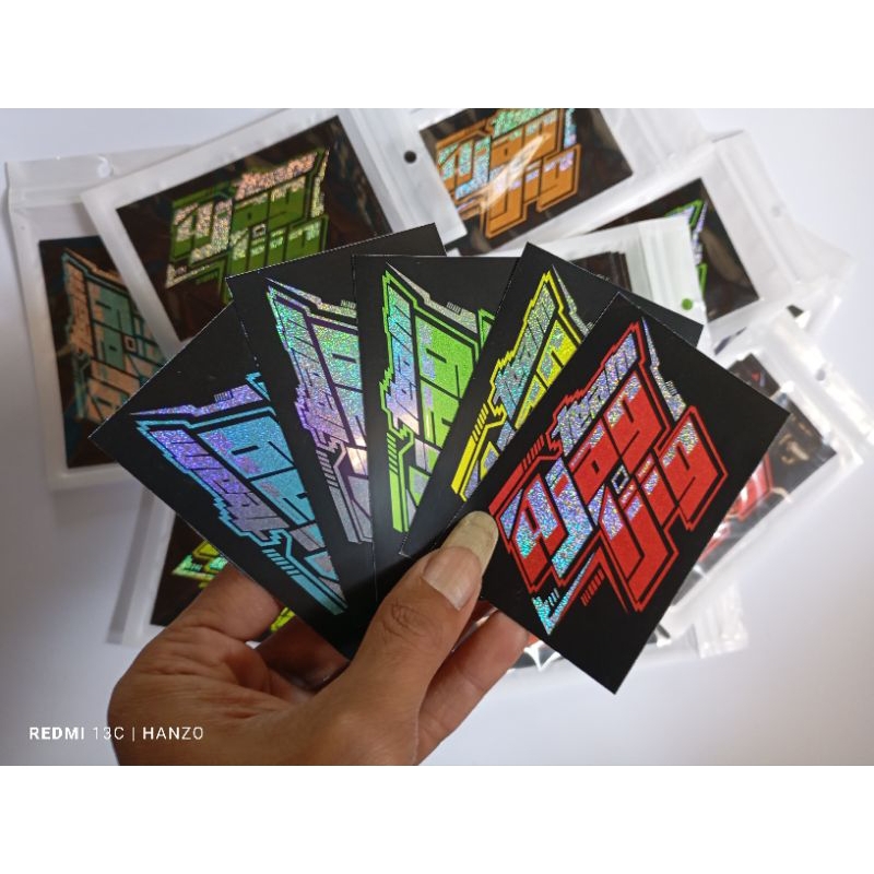 Jual Stiker viral TEAM AJAG IJIG Hologram isi 5 pcs Warna Random ...