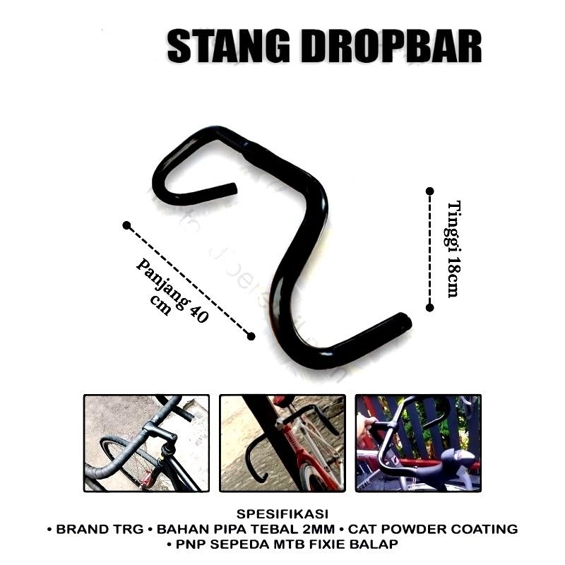 Jual DROPBAR FIXIE STANDAR ROADBIKE STANG SEPEDA BALAP OVERSIZE / STANG ...