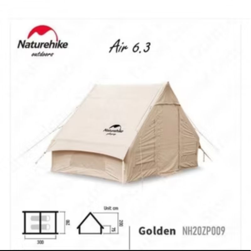 Jual Tenda camping Glamping Naturehike 6.3 air tent | Shopee Indonesia