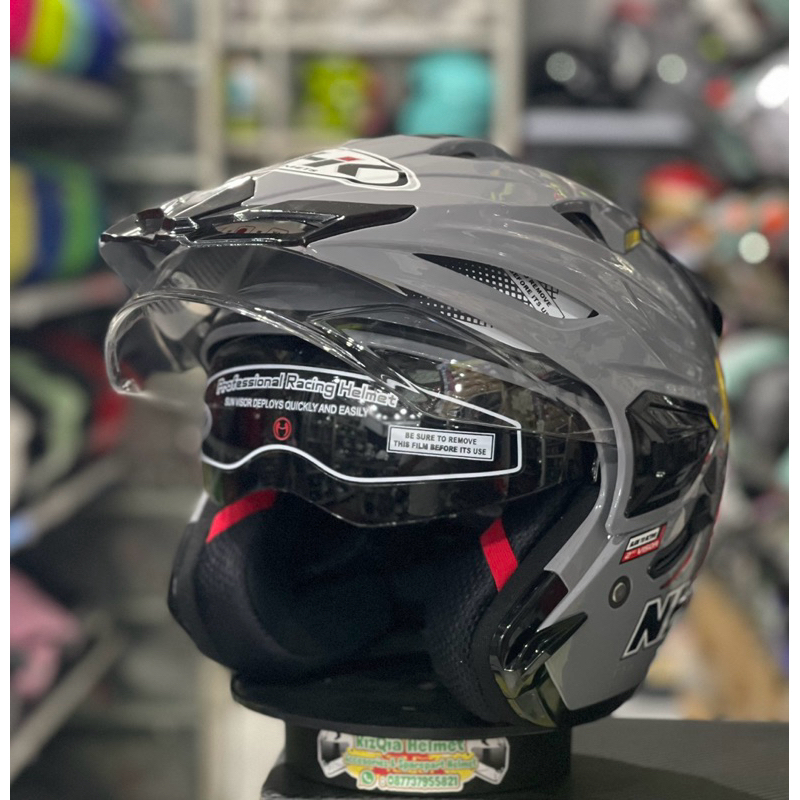 Jual Helm NHK Predator Crypton Original-Helm NHK Topi | Shopee Indonesia