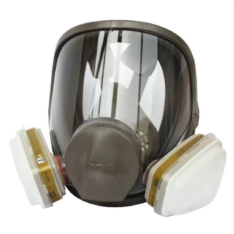 Jual Masker Respirator Full Face 3M 6800 + Cartridge 3M 6006 | Shopee ...