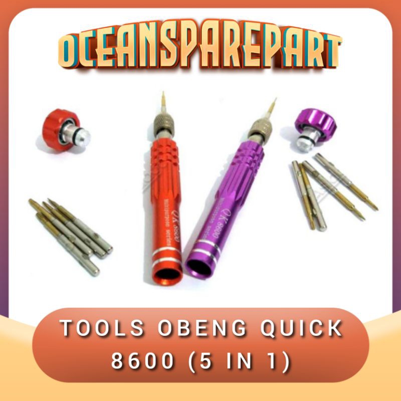 Jual TOOLS OBENG QUICK 8600 (5IN1) | Shopee Indonesia