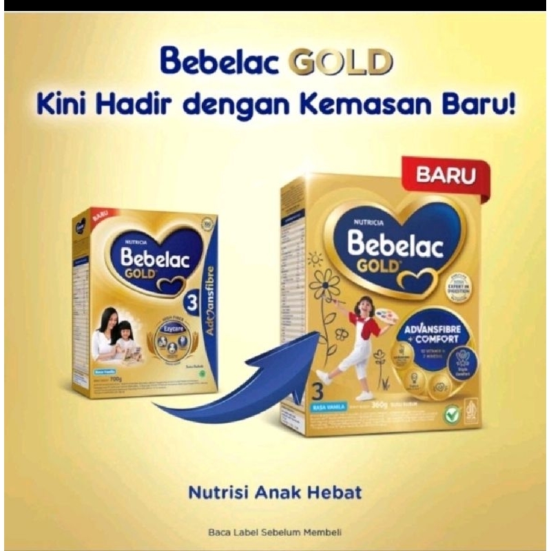 Jual Bebelac Gold 3 Vanilla 700g | Shopee Indonesia