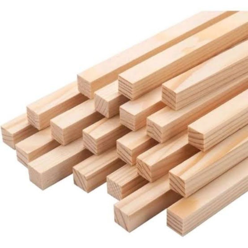 Jual TERMURAH!! KAYU LIS/RENG SUDAH DI AMPLAS HALU 1X1 CM KAYU STRIP ...