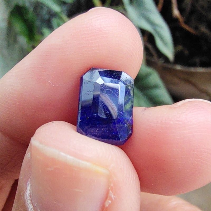 Jual Natural Batu Permata Mulia Blue Sapphire Afrika Octagon B / Blue ...