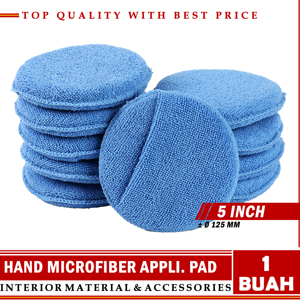 Jual Spons Microfiber Applicator Pads Busa Poles Mikrofiber 5 Inch 125 ...