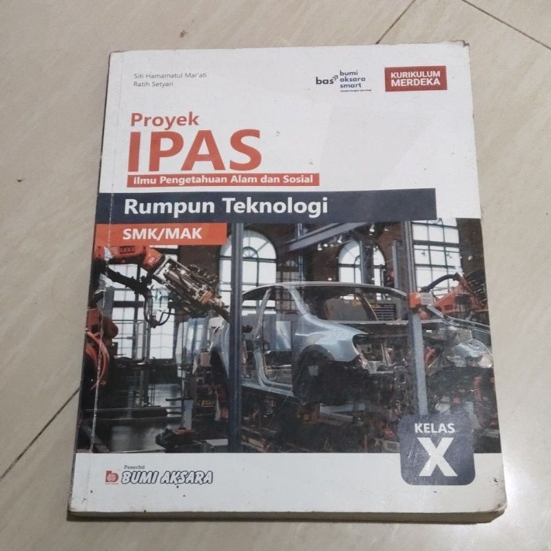Jual BUKU ORI PROYEK IPAS RUMPUN TEKNOLOGI KELAS 1 SMK PENERBIT BUMI ...
