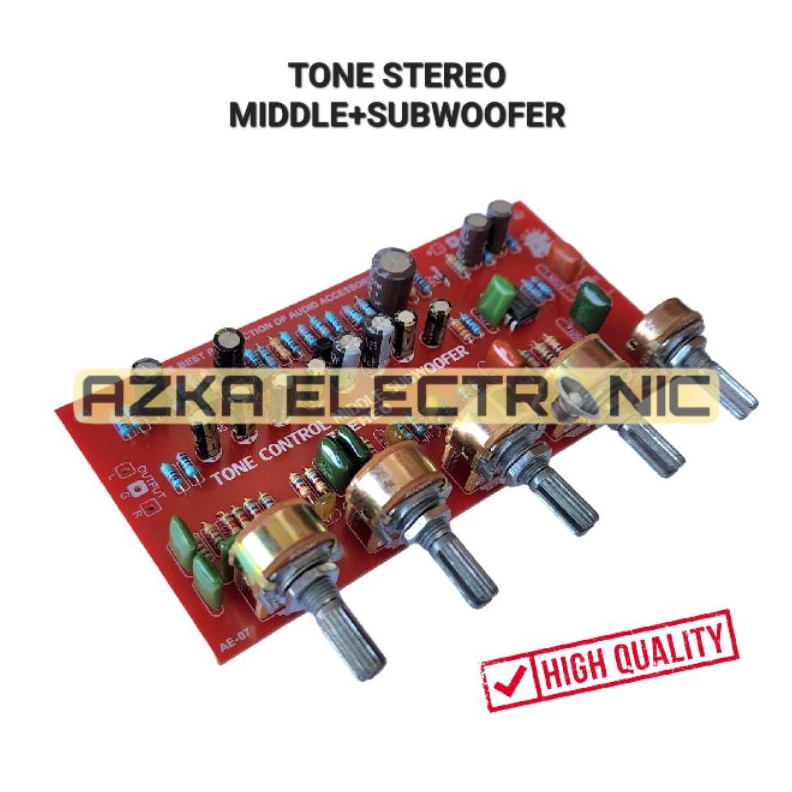 Jual Kit Tone Control Stereo Middle Plus Subwoofer 12V DC AE7 | Shopee ...