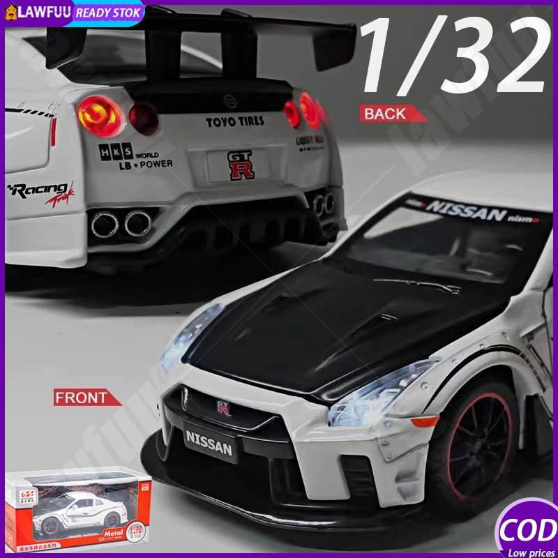 Jual Diecast Skala 1:32 Miniatur Model Mobil Nissan GTR R35 Recing ...