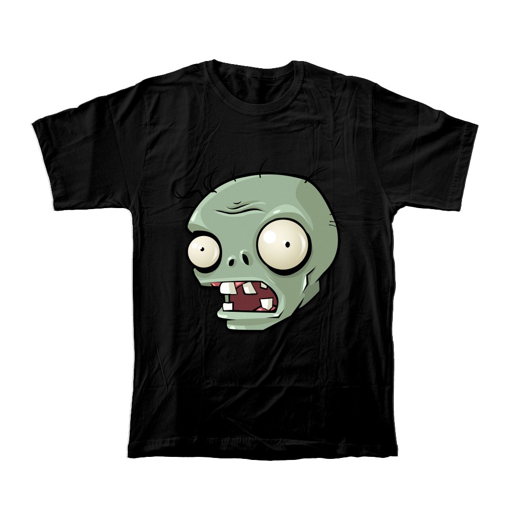 Jual Baju kaos anak Plant vs zombie Zombie Head 24s Katun | Shopee ...