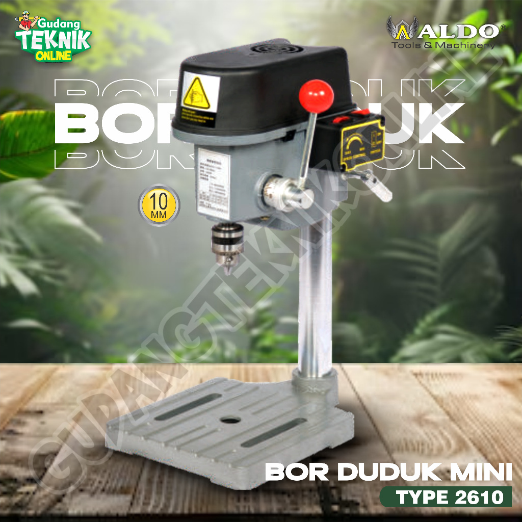 Jual Mesin Bor Duduk Mini 10mm ALDO 2610 / Mesin Bor Duduk ALDO 2610 ...