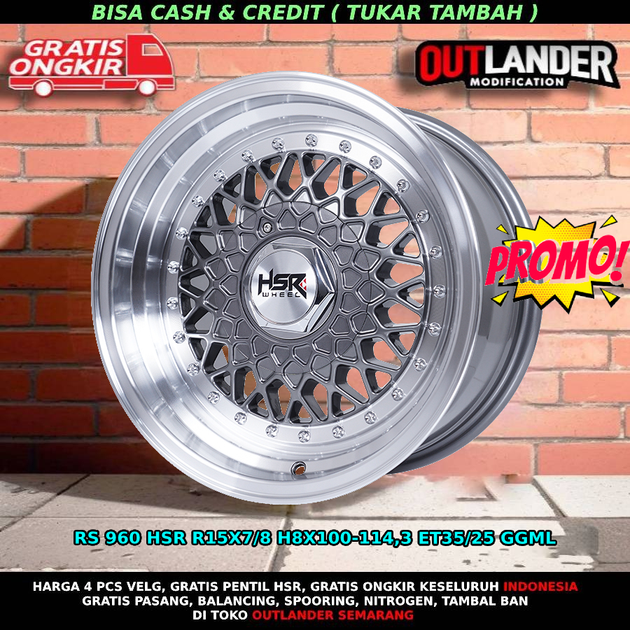 Jual Velg celong ring 15 kijang lgx civic ferio starlet corolla mazda2 avanza livina hsr rs r15 ...