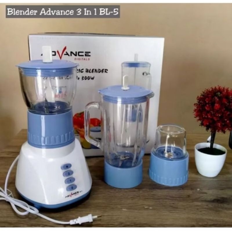 Jual BLENDER ADVANCE 3 IN 1 BL-5 ( GELAS KACA) blender serbaguna ...