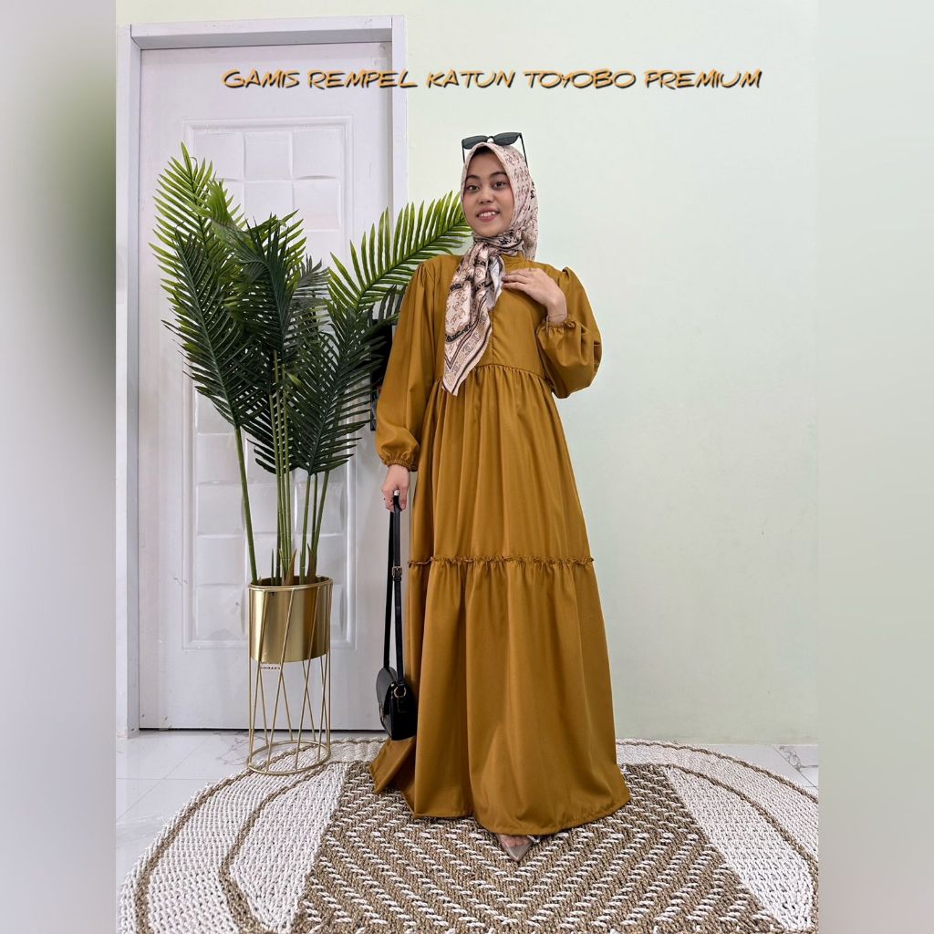 Jual Gamis Toyobo Premium Rempel Busui | Shopee Indonesia