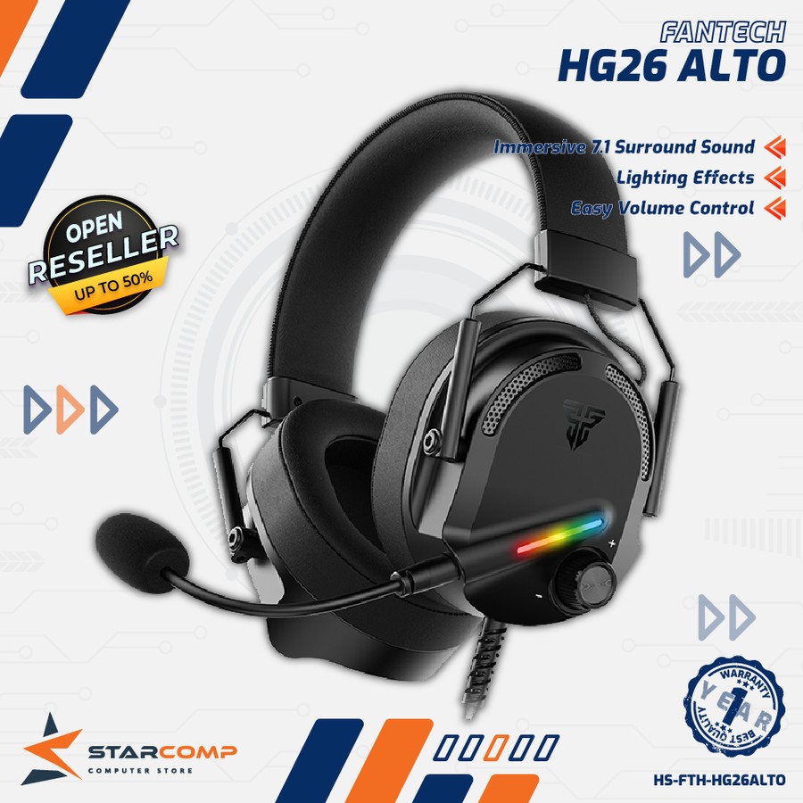Jual Fantech ALTO 7.1 HG26 RGB Headset Gaming | Shopee Indonesia