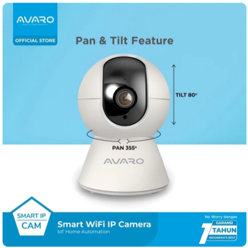 Jual Promo CAMERA CCTV AVARO Smart Indoor PTZ IP Camera Wifi IoT Home ...