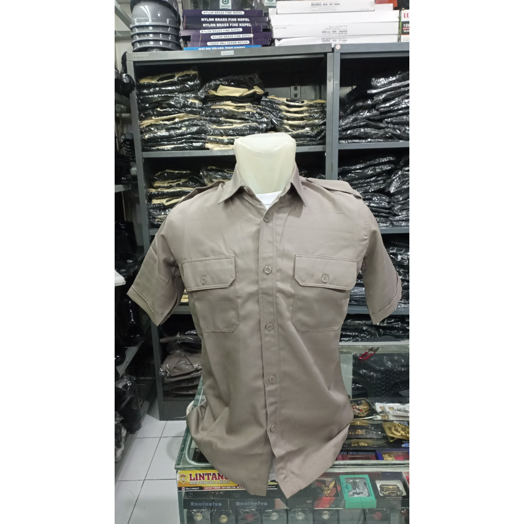 Jual Seragam satpam Coklat/ Setelan seragam satpam/seragam Scurity ...