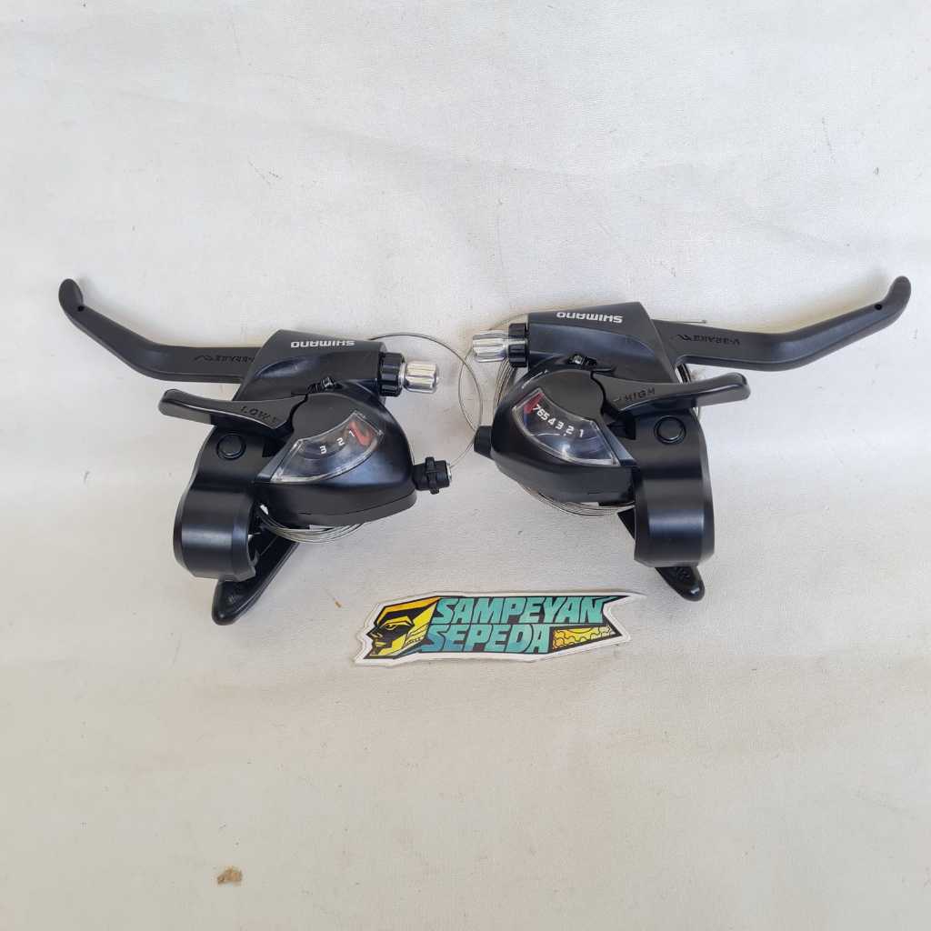 Jual Shifter Set Sepeda Operan Shimano EF41 3x7sp 7 Speed Original Set Kanan Kiri | Shopee Indonesia