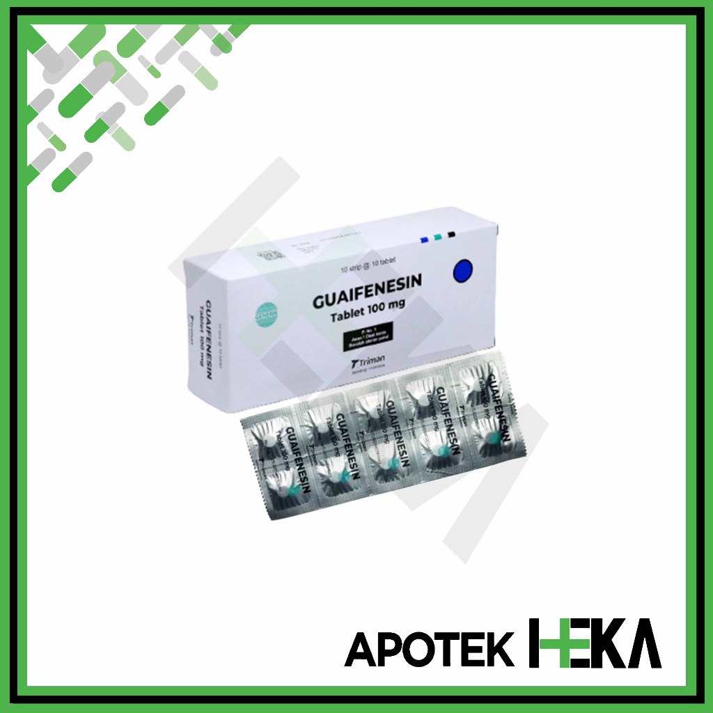 Jual Guaifenesin Triman Box isi 10x10 Tablet - Obat Batuk Berdahak ...
