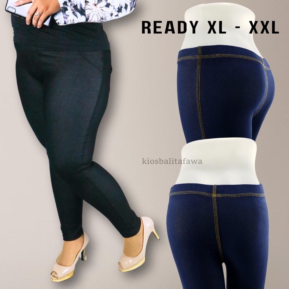Jual (Dewasa) Jegging Jeans Wanita fit to XXL TANPA KANTONG / Jins ...