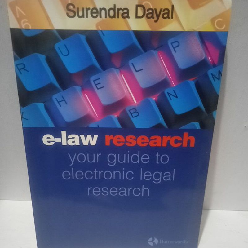 Jual Buku Original E-law research your guide to electronic legal ...