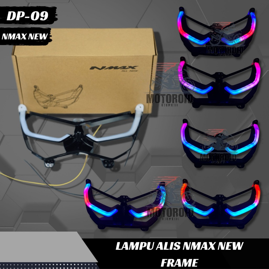 Jual Lampu Alis DRL Depan Nmax New RGB Plus Frame Nmax Lampu Senja 2020 ...