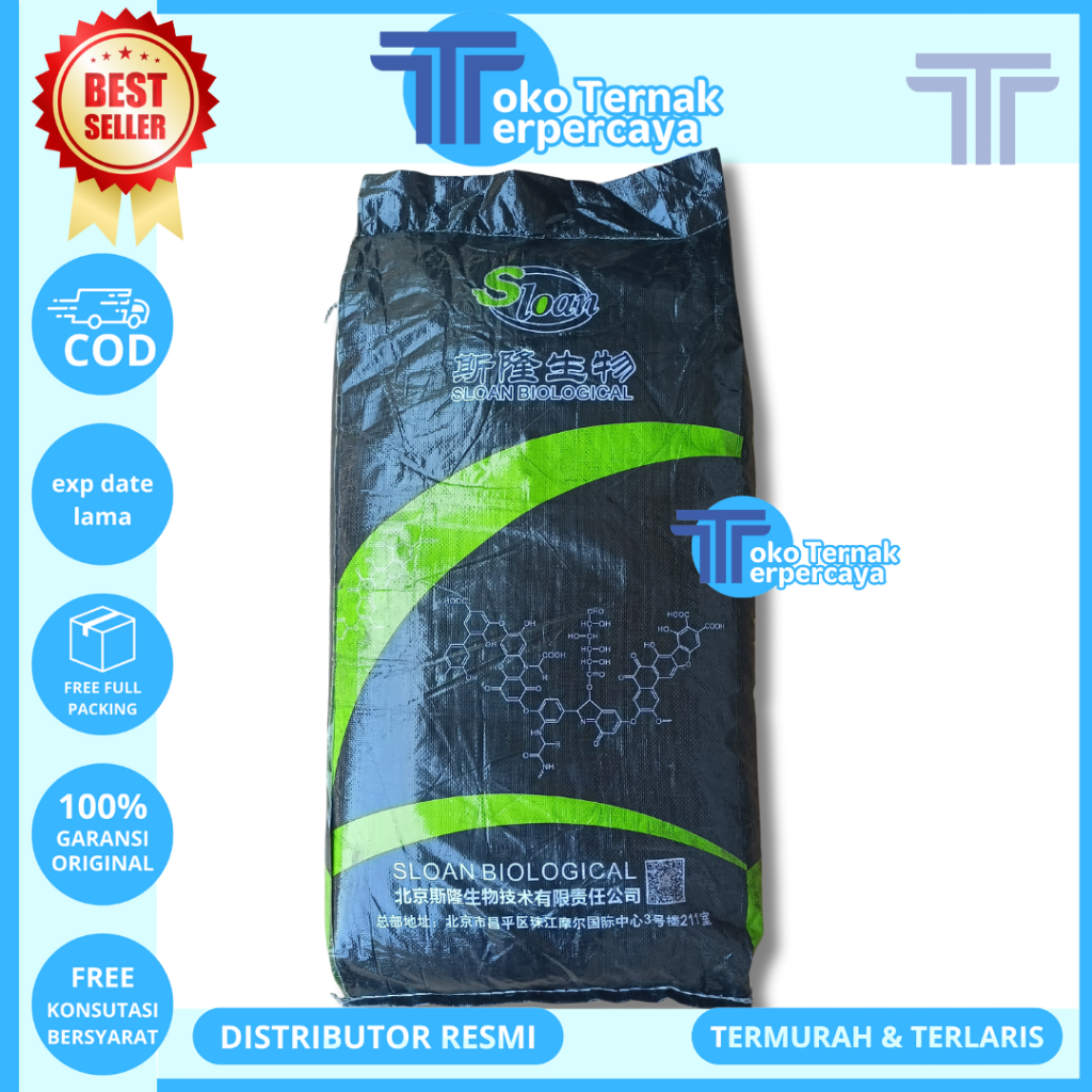 Jual ASAM HUMAT 25 KG 85% SLOAN (1 SAK HITAM) - Sodium Humate 25 kg - Humic Acid 25 kg - Sodium ...