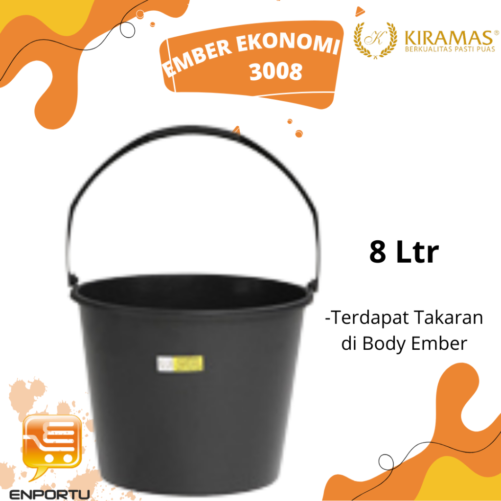 Jual Kiramas Ember Cor 8 Liter 3008/ Ember Hitam/ Ember 8 Liter Murah ...